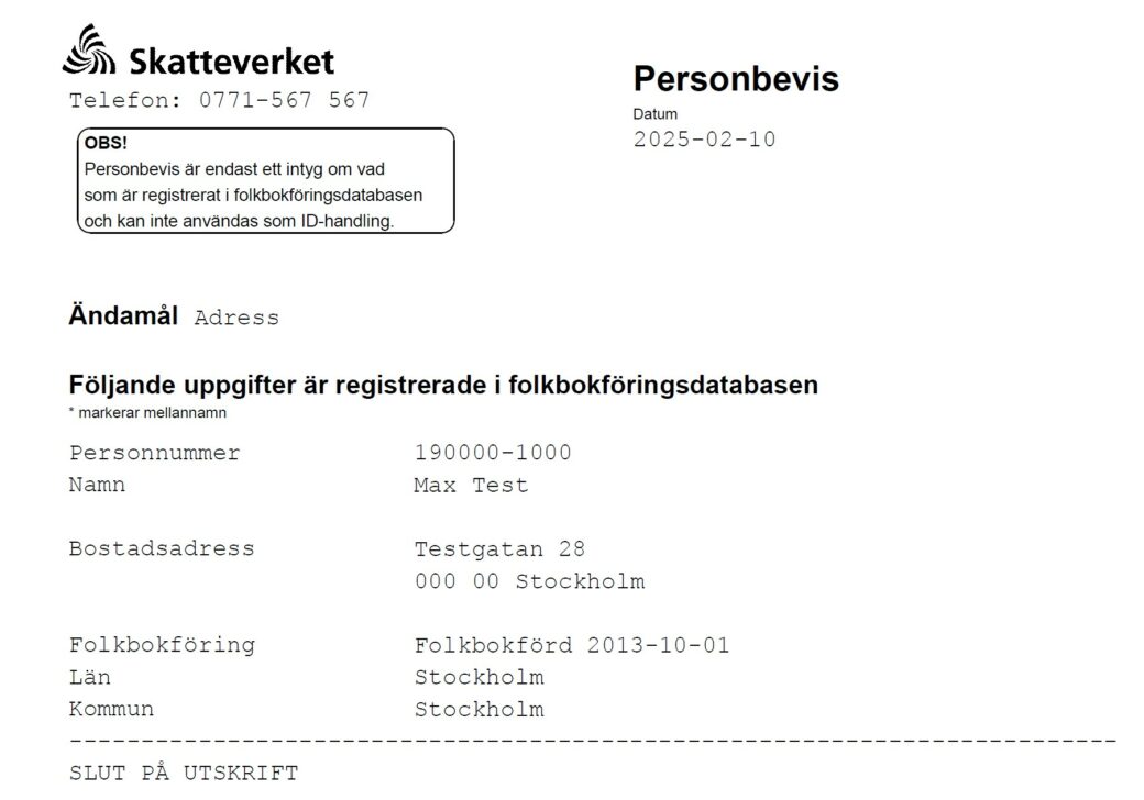 Population registration certifiacate and apostille