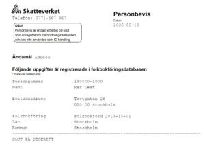 Population registration certifiacate and apostille